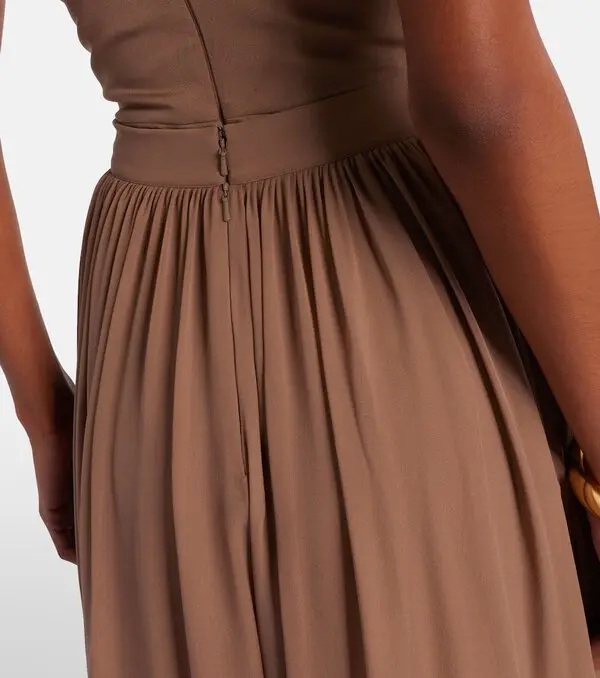 Elie Saab Draped Silk Pants