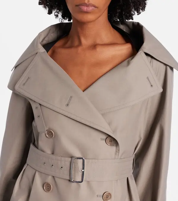 Max Mara Pancia Cotton Gabardine Trench Coat