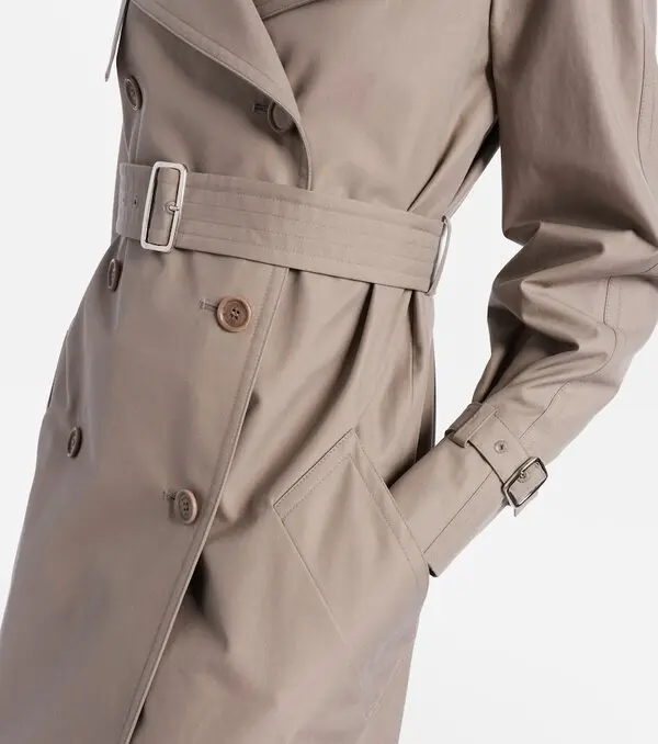 Max Mara Pancia Cotton Gabardine Trench Coat