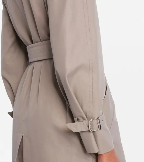 Max Mara Pancia Cotton Gabardine Trench Coat