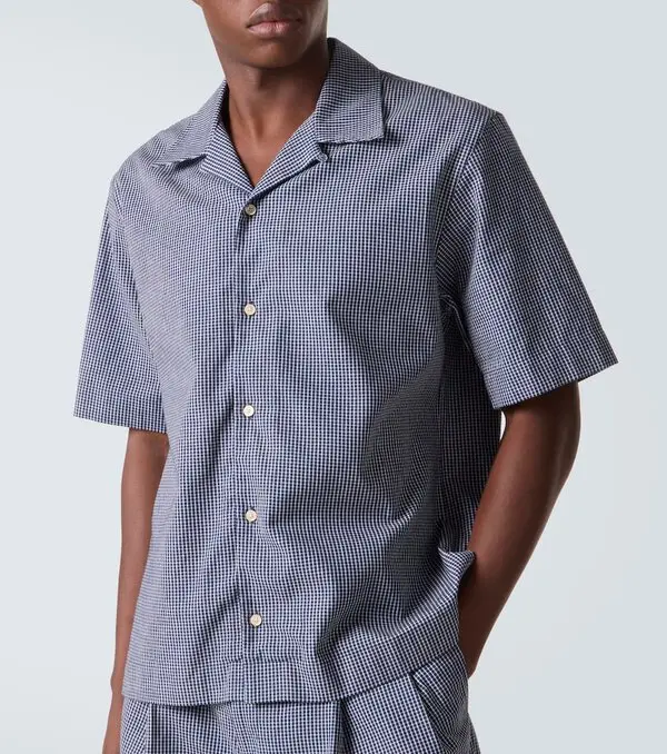 Givenchy Checked Cotton Bowling Shirt