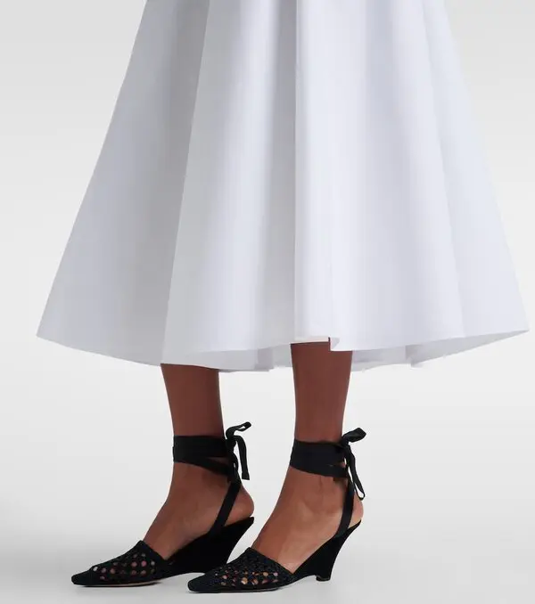 Jacquemus Triangle Cotton-blend Midi Skirt