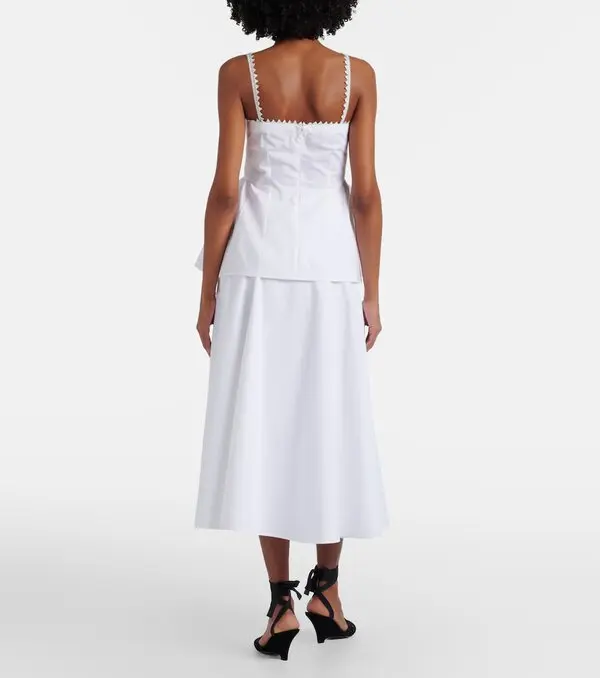 Jacquemus Triangle Cotton-blend Midi Skirt