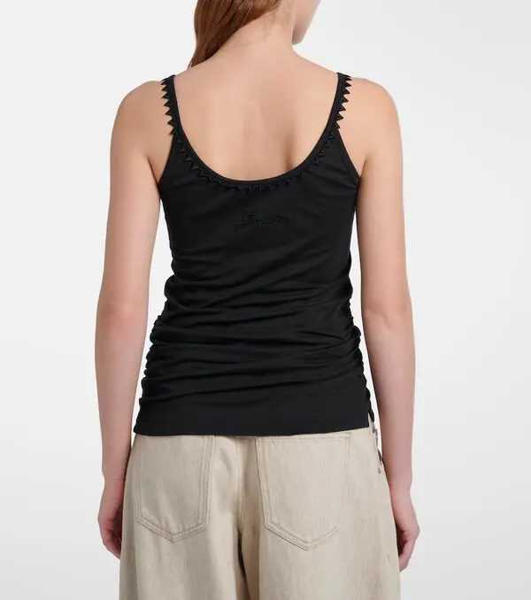 Jacquemus Clavela Cotton Tank Top - Black