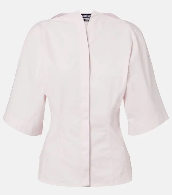 Jacquemus Moisson Cotton Poplin Shirt - Pink