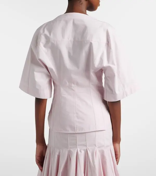 Jacquemus Moisson Cotton Poplin Shirt - Pink