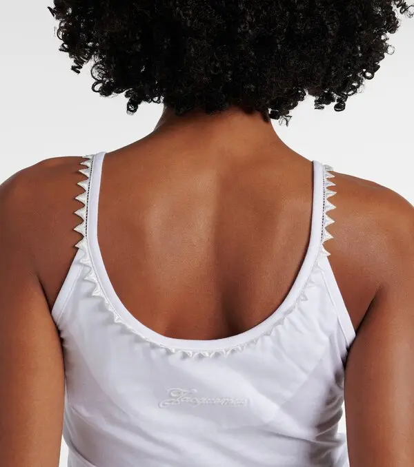 Jacquemus Clavela Cotton Tank Top - White