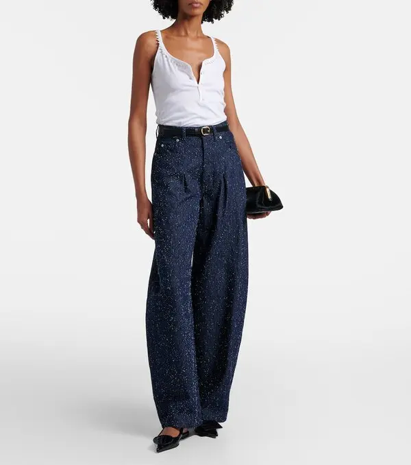Jacquemus Clavela Cotton Tank Top - White