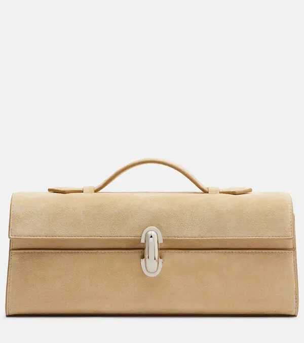 Savette Symmetry Slim Top-handle Bag - Beige
