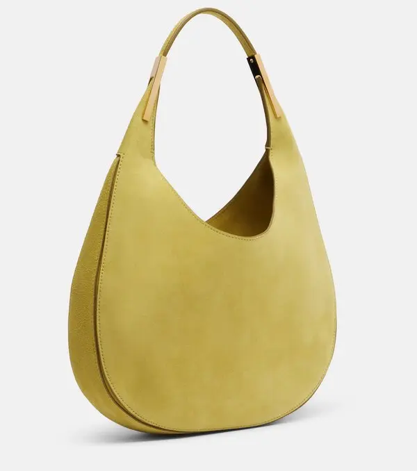 Savette Florence Small Suede Shoulder Bag - Green