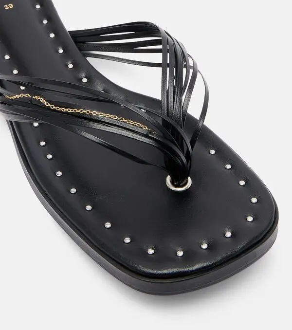 Sacai Leather Thong Sandals