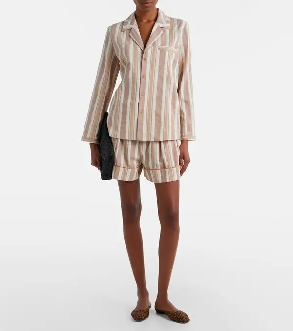 Saint Laurent Striped Cotton Pajama Shirt