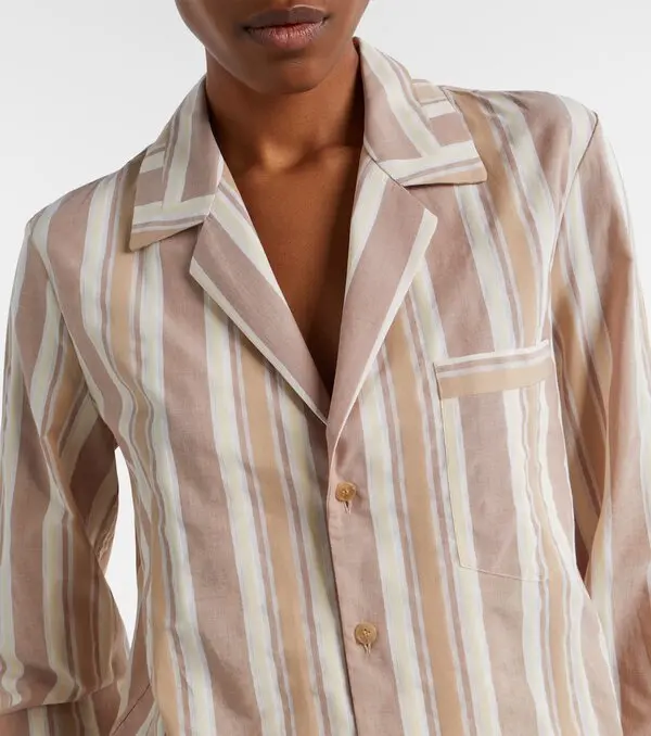 Saint Laurent Striped Cotton Pajama Shirt