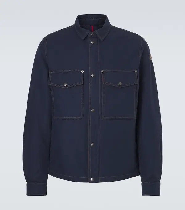 Moncler Cotton And Linen Field Jacket