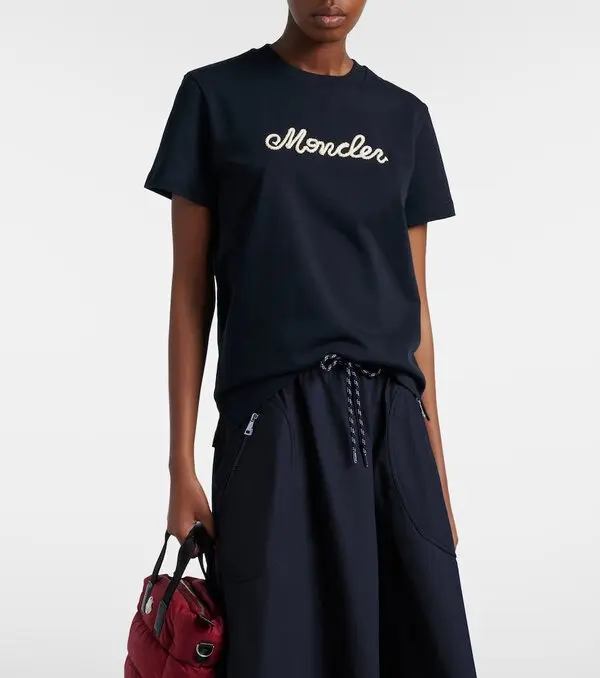 Moncler Logo Cotton Jersey T-shirt