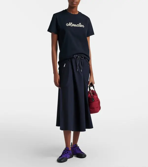Moncler Logo Cotton Jersey T-shirt