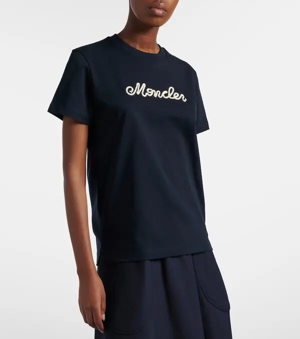 Moncler Logo Cotton Jersey T-shirt