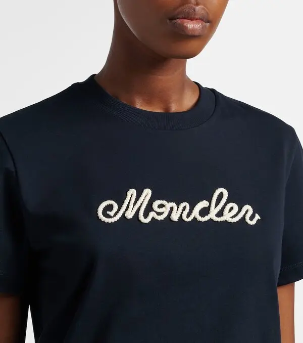 Moncler Logo Cotton Jersey T-shirt