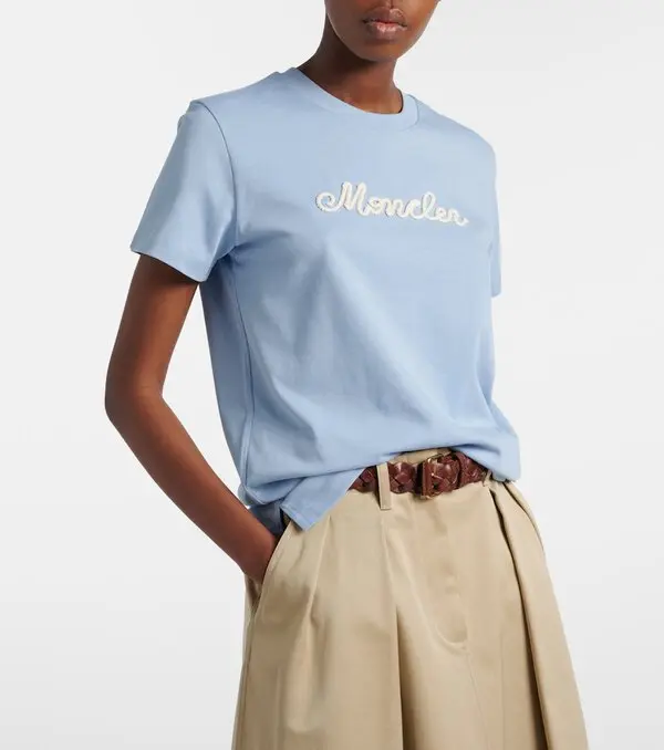 Moncler Logo Cotton Jersey T-shirt