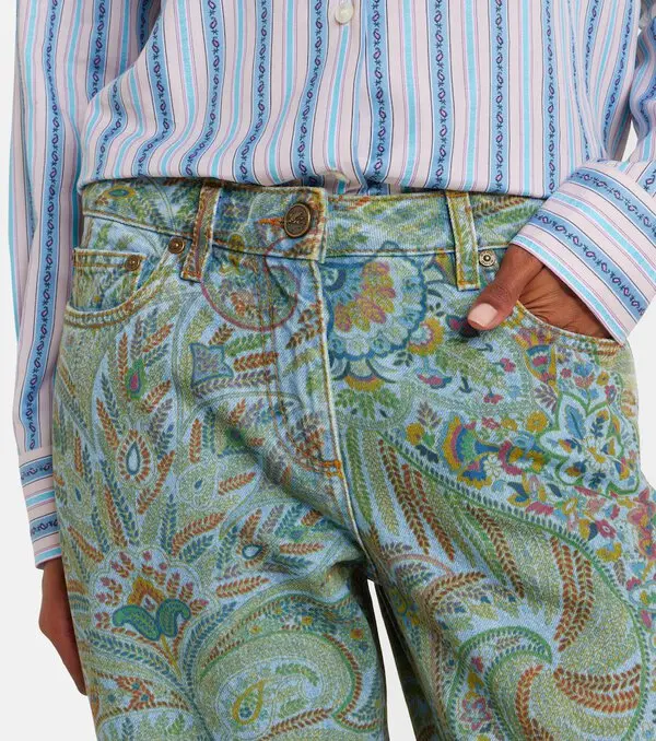 Etro Paisley Flared Jeans