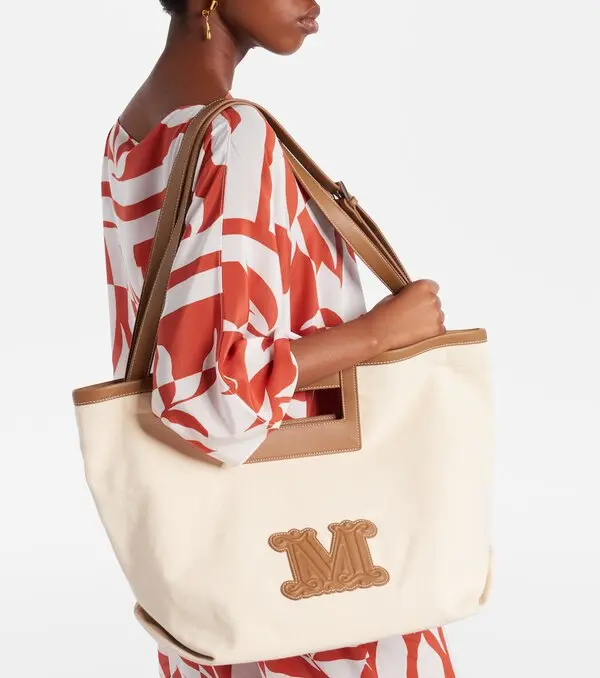 Max Mara Small Canvas Tote Bag