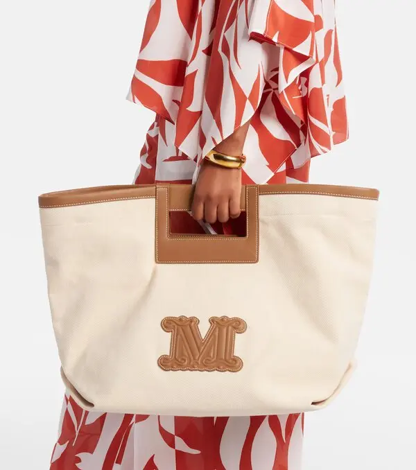 Max Mara Small Canvas Tote Bag