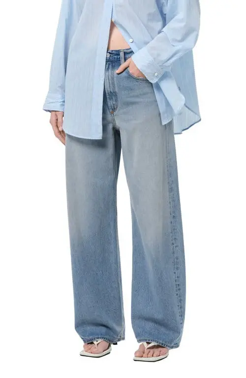 AGOLDE Low Curve Baggy Jeans - Reset Medium Indigo