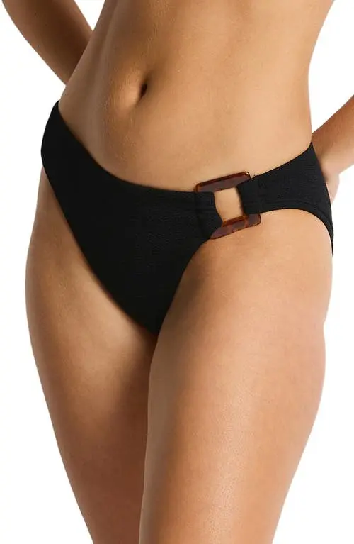 SEA LEVEL Ring Bikini Bottom - Black
