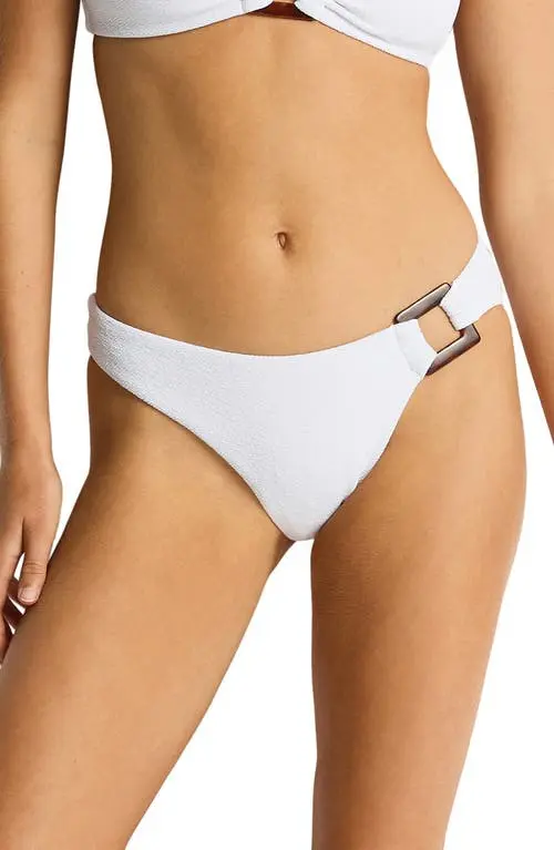 SEA LEVEL Ring Bikini Bottom - White
