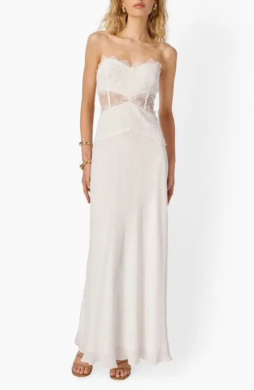 Cami Nyc Lucienne Strapless Gown - White