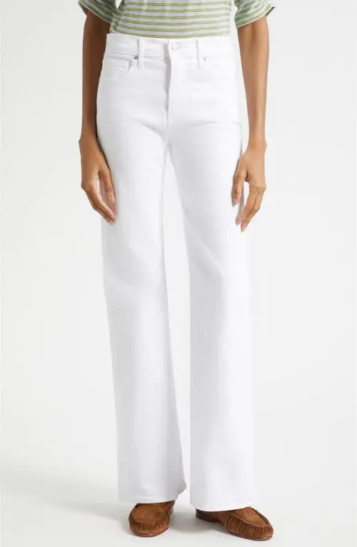 Veronica Beard Crosbie Mid-rise Wide-leg Jeans - White