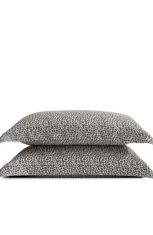 SUNDAY CITIZEN Set Of 2 Silky Pillow Shams - Leopard Print
