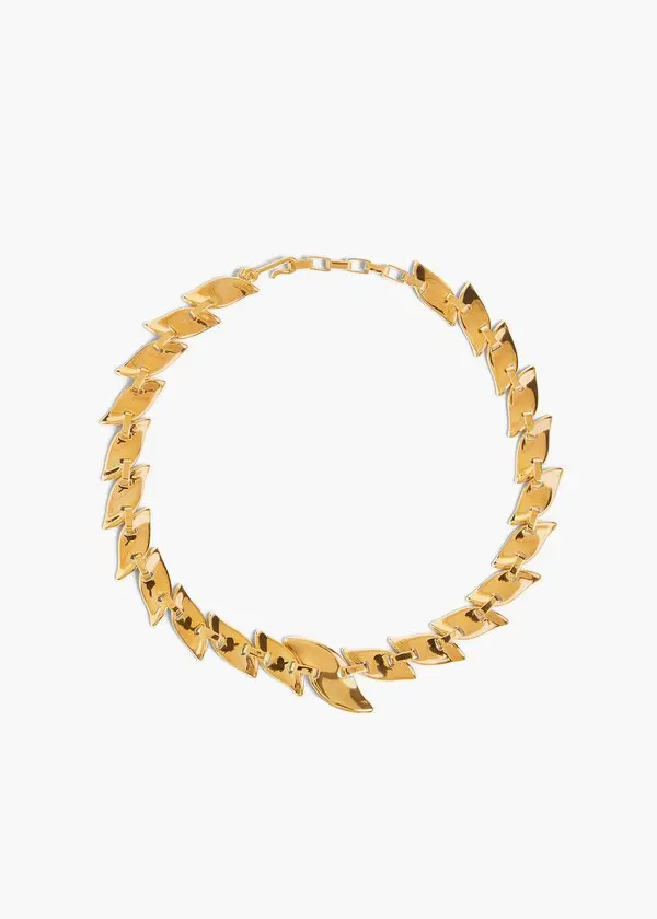 Khaite Leaf Chain Necklace - Gold