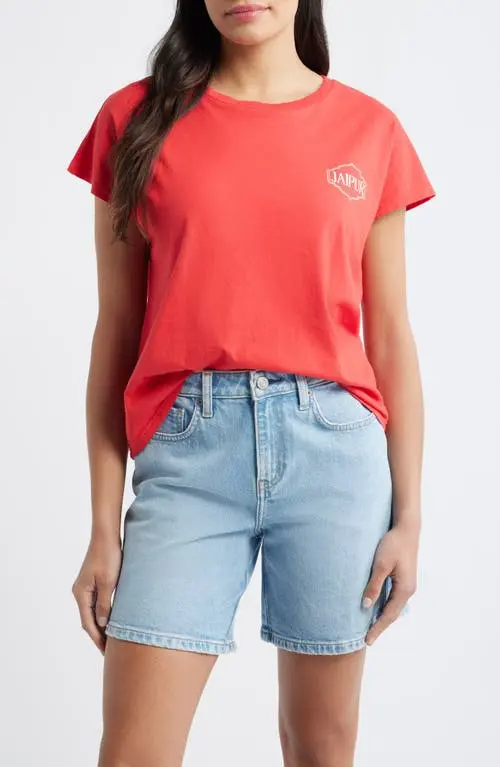 CITY BLUES Graphic T-shirt - Red