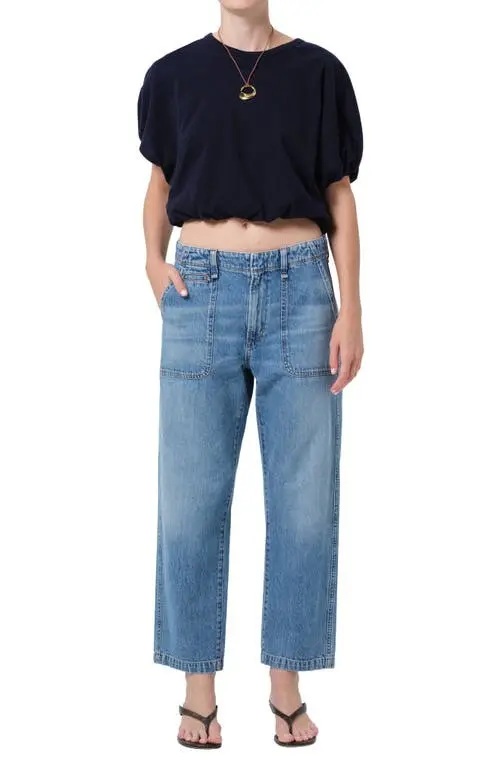Citizens Of Humanity Winslow Utility Ankle Jeans - Rowena Light/medium Indigo