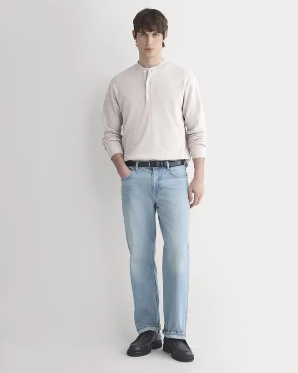 Everlane Relaxed Italian Selvedge Jean - Light Indigo