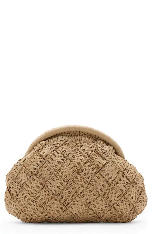 Mango Natural Fiber Frame Clutch