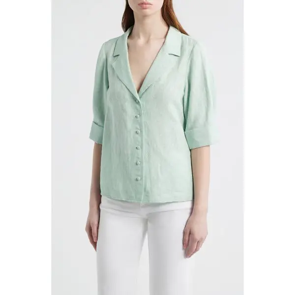 Rag & Bone Carmella Woven Shirt - Mint