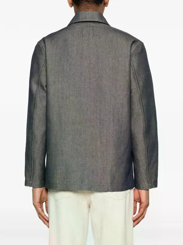Sandro Denim-effect Worker Jacket