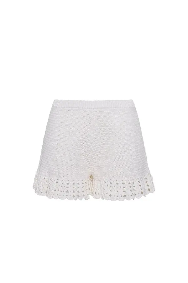 Cara Cara Elodie Crochet Short - Ivory