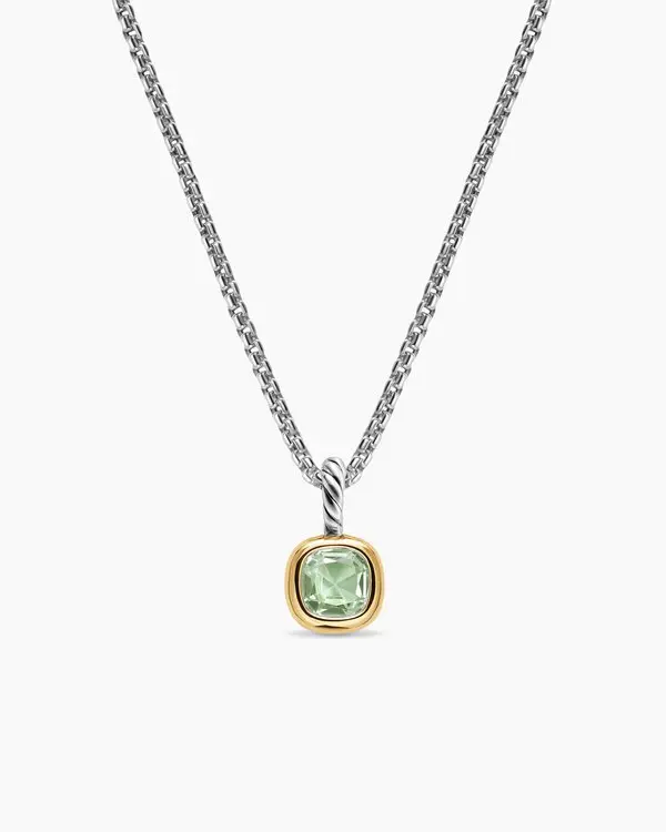 David Yurman Mini Cushion Cut Amulet - New Prasiolite