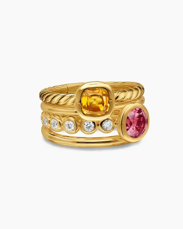 David Yurman Dy Mercer® Multi Row Ring - Citrine