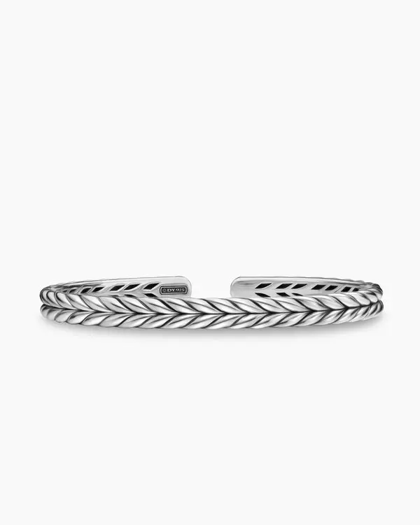 David Yurman Chevron Flex Bracelet - All Sterling Silver