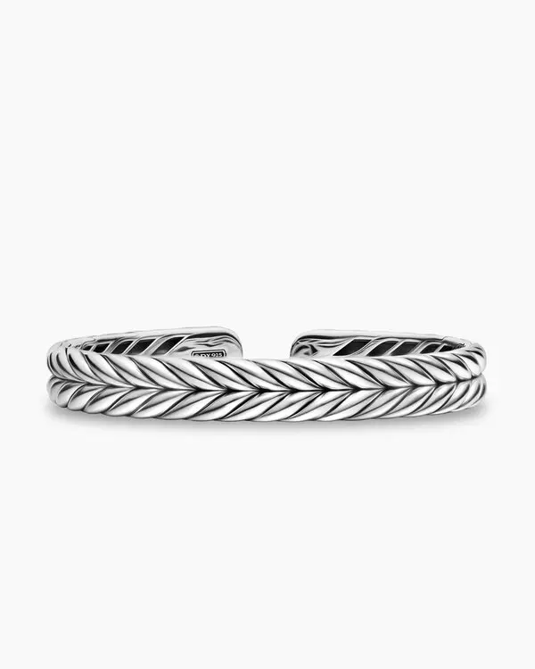 David Yurman Chevron Flex Bracelet - All Sterling Silver