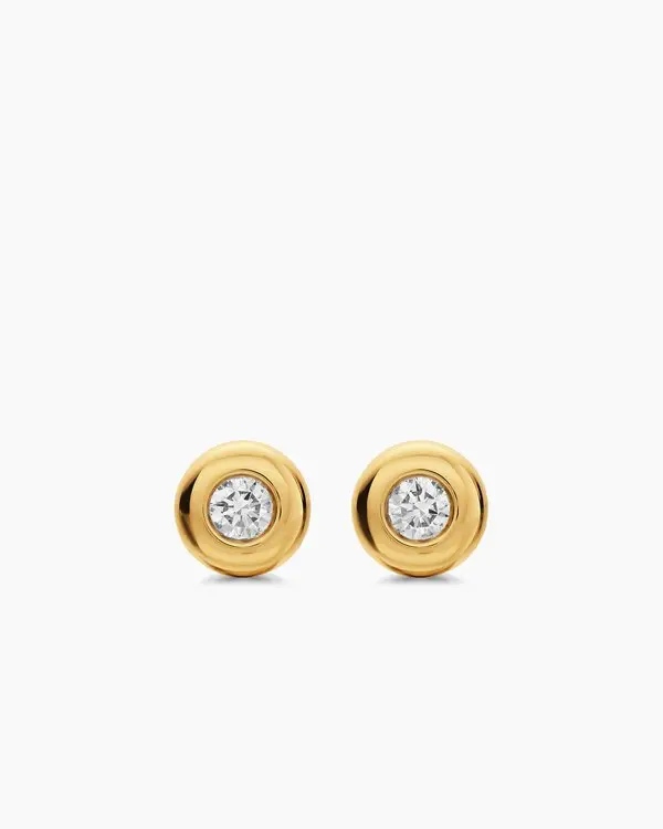 David Yurman Bezel Set Stud Earrings - Diamond
