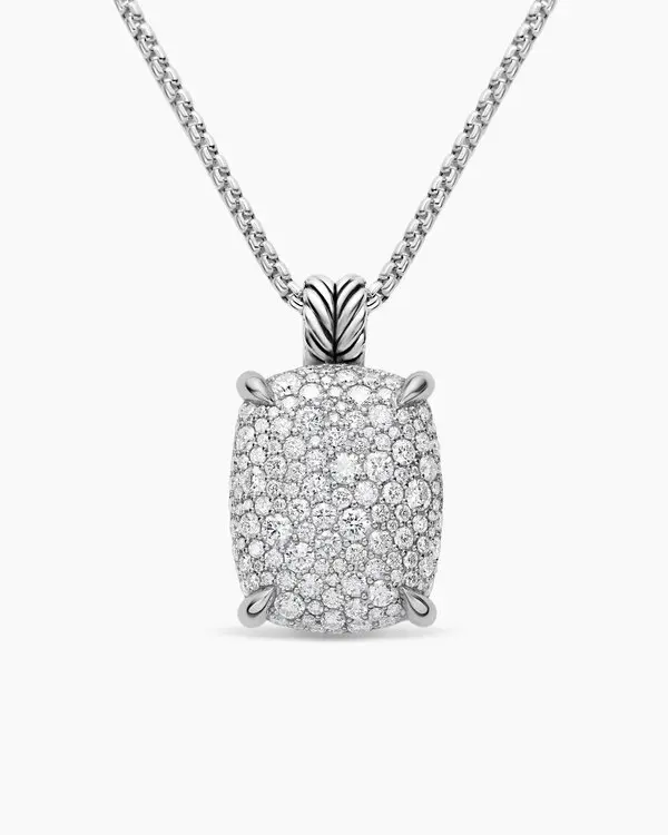 David Yurman Chatelaine® Elongated Pendant Necklace - Diamond