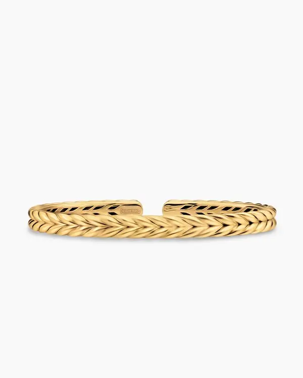 David Yurman Chevron Flex Bracelet In 18k Yellow Gold - All 18k Yellow Gold