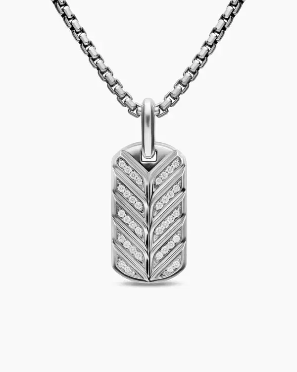 David Yurman Chevron Diamond Tag - Fluorescent Diamond