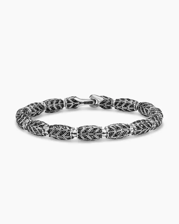 David Yurman Chevron Bead Bracelet - Black Diamond