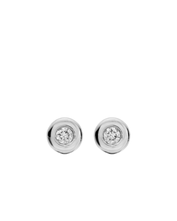David Yurman Bezel Set Stud Earrings - Diamond